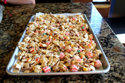 Sweet and Salty Halloween Munch Mix - Jamie Cooks It Up