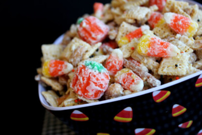 Sweet and Salty Halloween Munch Mix - Jamie Cooks It Up