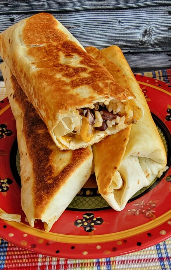 Crispy Beef and Cheese Burritos - Jamie Cooks It Up