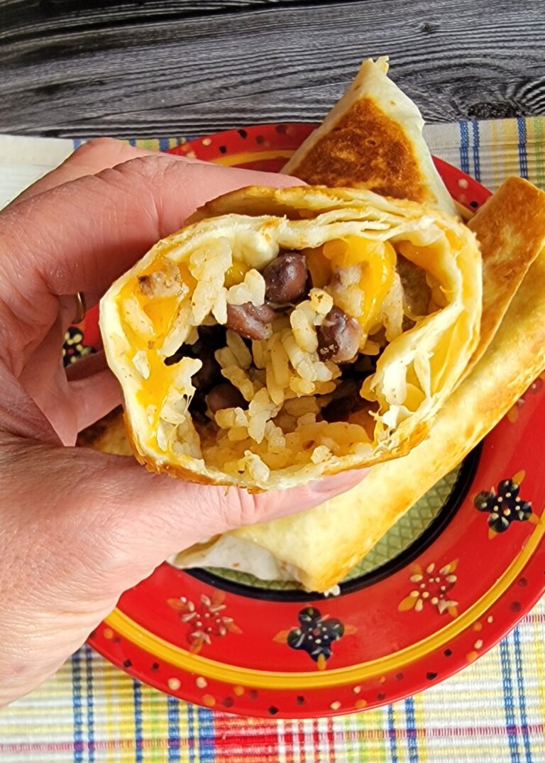 Crispy Beef and Cheese Burritos - Jamie Cooks It Up