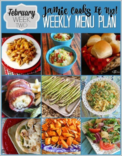Menu Plan, February Week #2-2020 - Jamie Cooks It Up