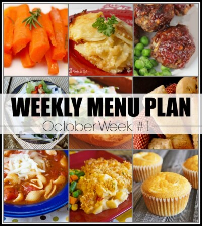 October Menu Plan, Week #1-2020 - Jamie Cooks It Up
