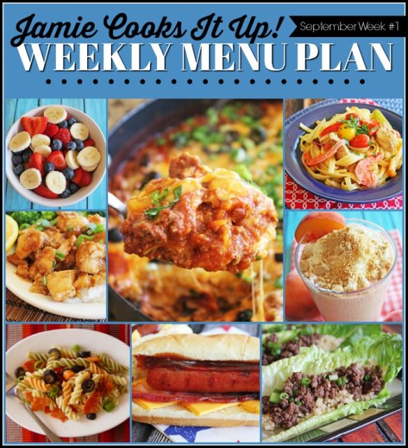 September Menu Plan, Week #1-2022 - Jamie Cooks It Up