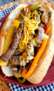 Philly Cheese Steak Skillet (serve in a bun or bowl) – Jamie Cooks It Up