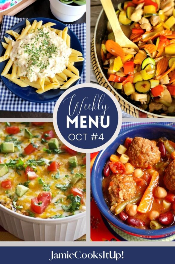 October Menu Plan, Week #4-2023 - Jamie Cooks It Up