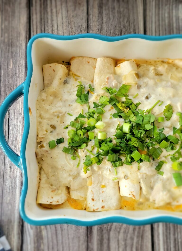Rotisserie Chicken Enchiladas - Jamie Cooks It Up