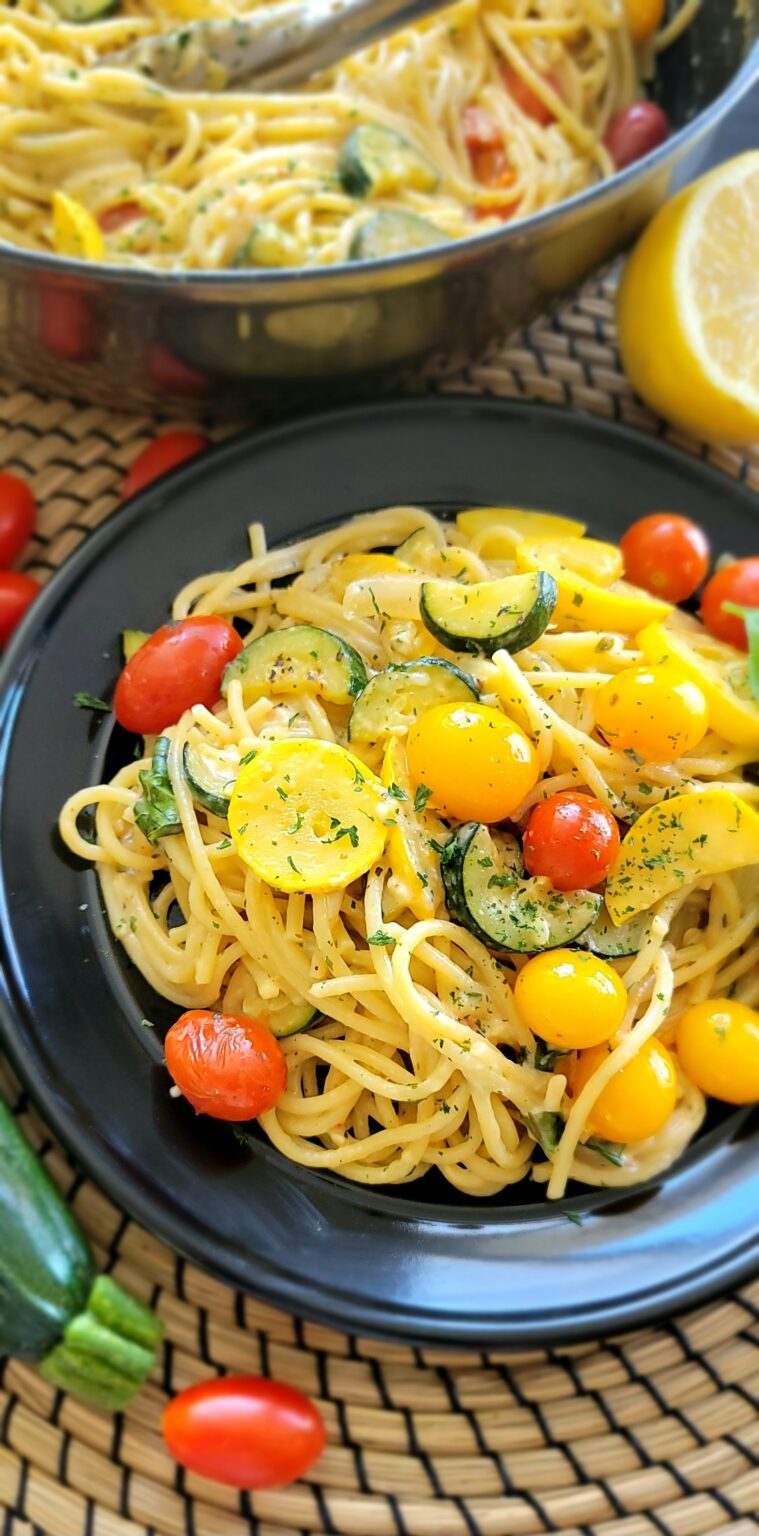 Pasta Primavera with Zucchini and Tomatoes - Jamie Cooks It Up