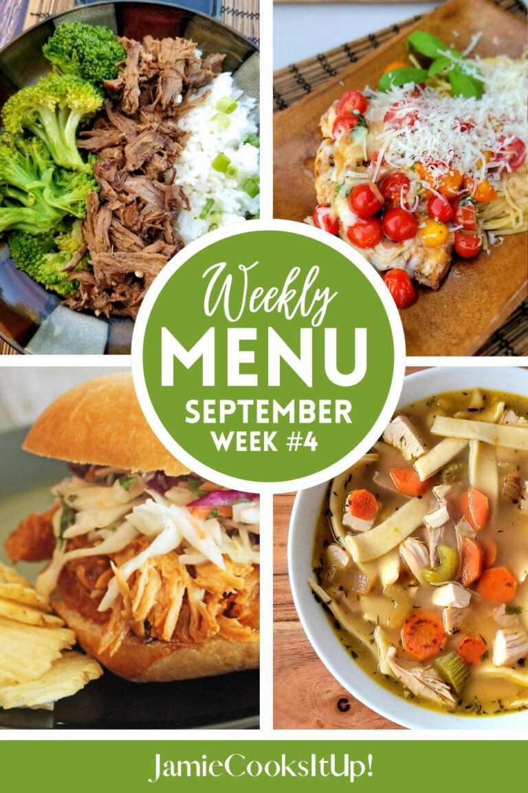 September Menu Plan, Week #4-2025 - Jamie Cooks It Up