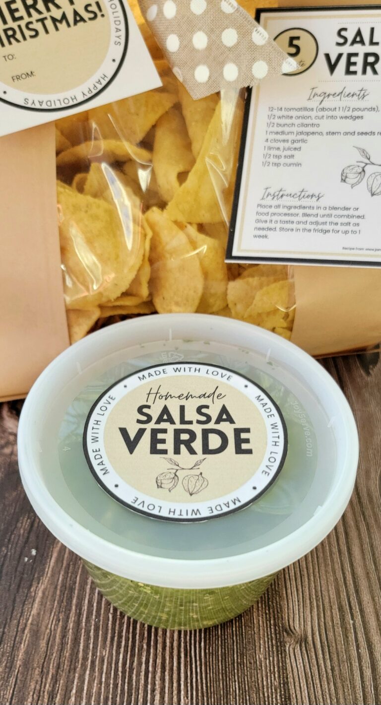 Printable Fresh Salsa Tags and Recipe Cards - Jamie Cooks It Up