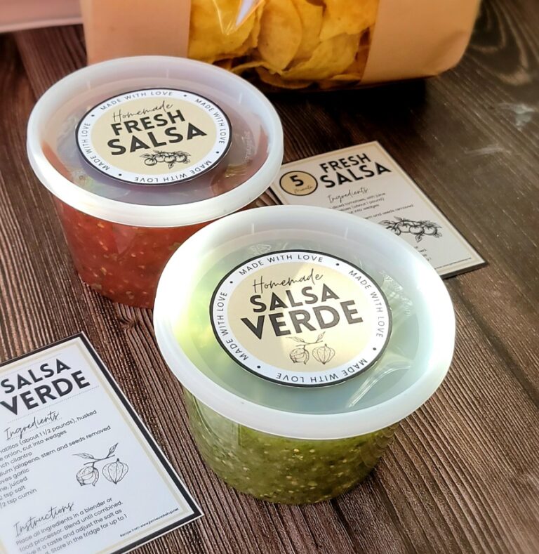Printable Fresh Salsa Tags and Recipe Cards - Jamie Cooks It Up