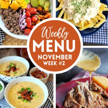 Menu Plan, November Week #1-2019 - Jamie Cooks It Up