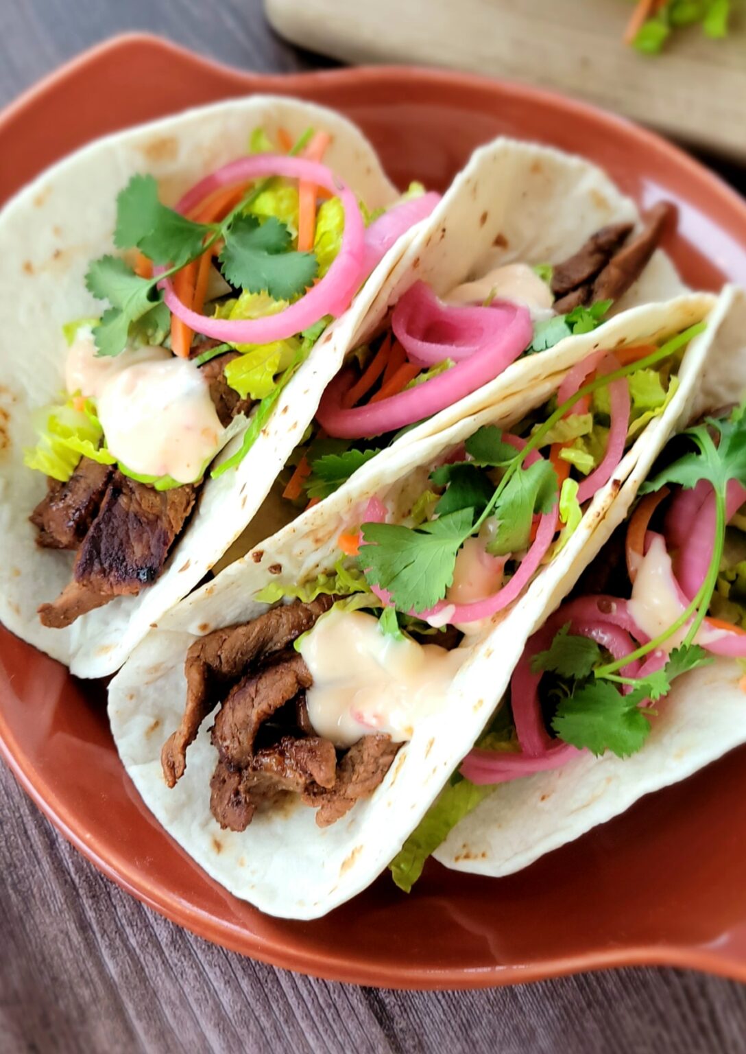 Easy Asian Steak Tacos with Zesty Chili Lime Aioli - Jamie Cooks It Up