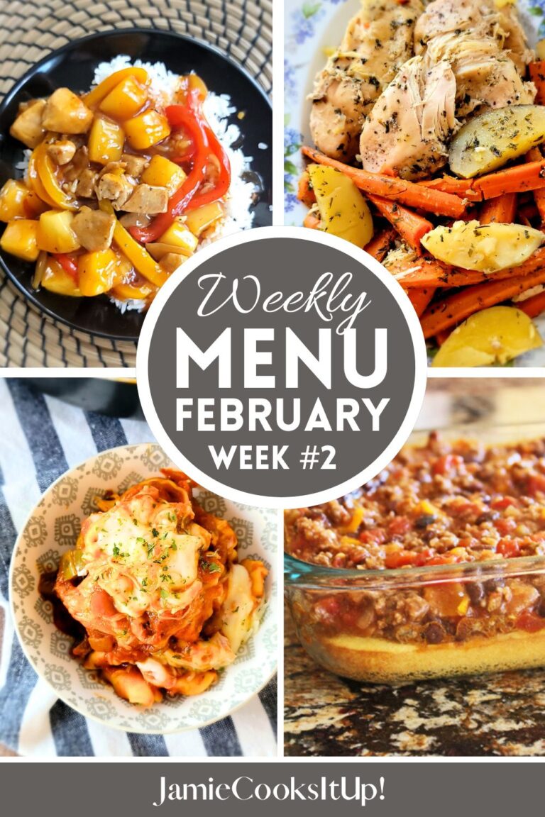 February Menu Plan, Week #2-2026 - Jamie Cooks It Up