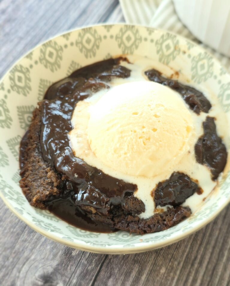 The Best Hot Fudge Cake - Jamie Cooks It Up