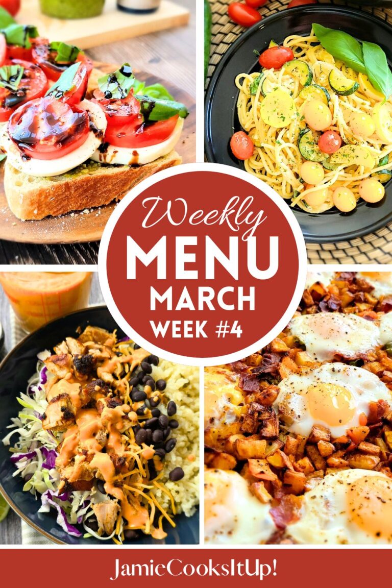 March Menu Plan, Week #4-2026 - Jamie Cooks It Up